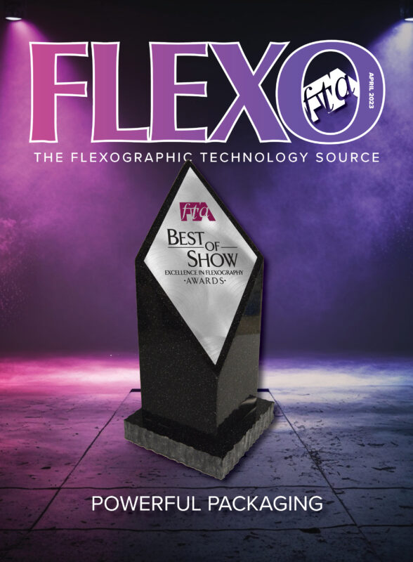 FLEXO Magazine April 2023 cover - Flexographic Technical Association